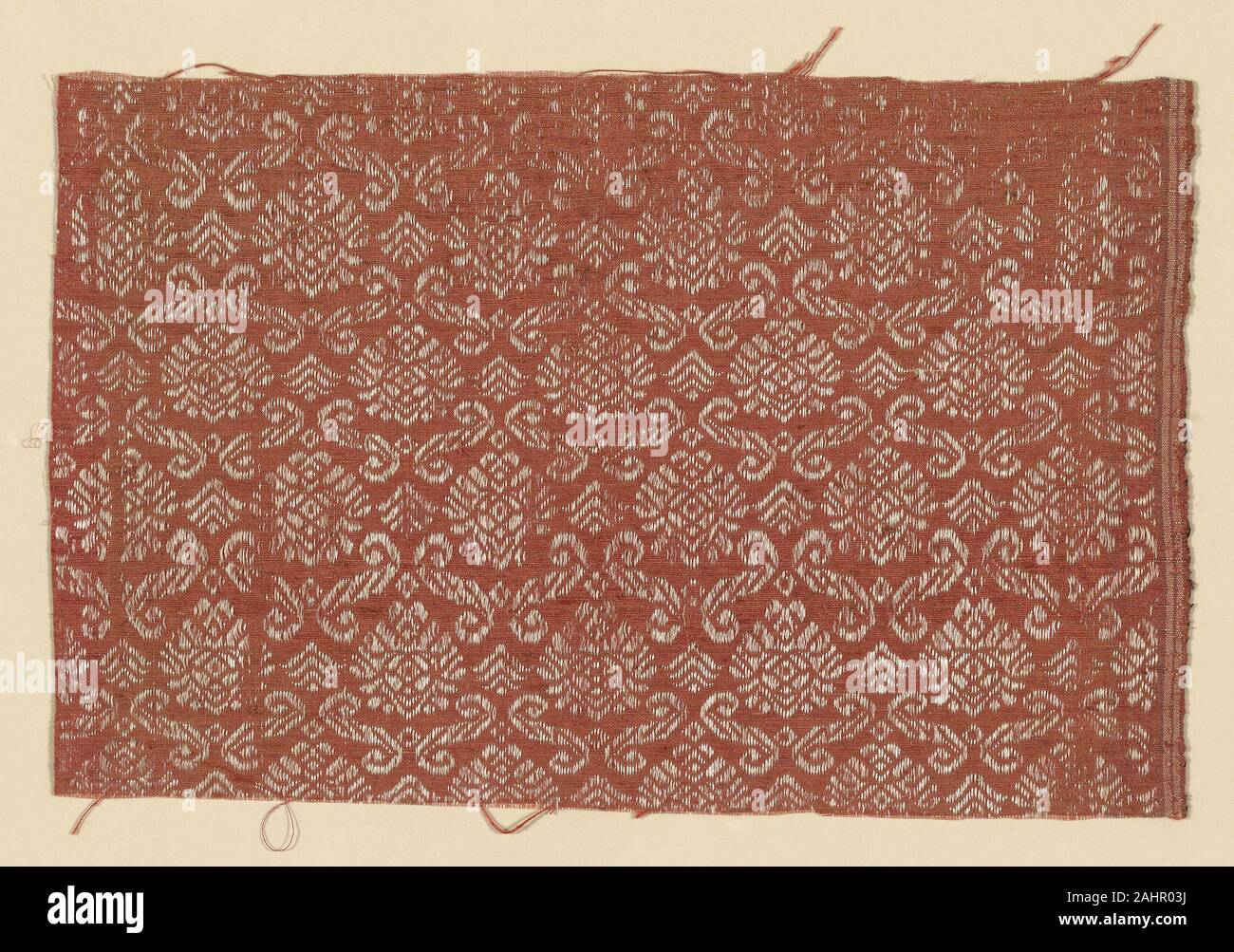 Fragment. 1650–1700. Italy. Silk, plain compound cloth Stock Photo - Alamy
