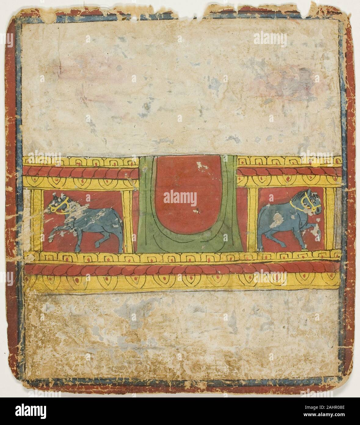 Horse Throne, from a Set of Initiation Cards (Tsakali). 1299–1499 ...