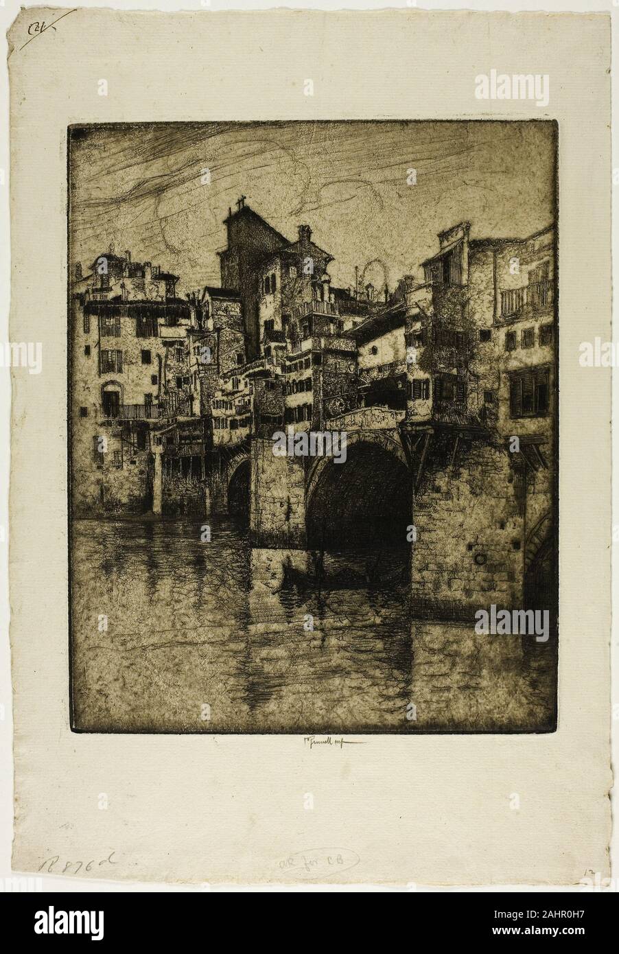 Joseph Pennell. Ponte Vecchio, Florence. 1883. United States. Etching ...