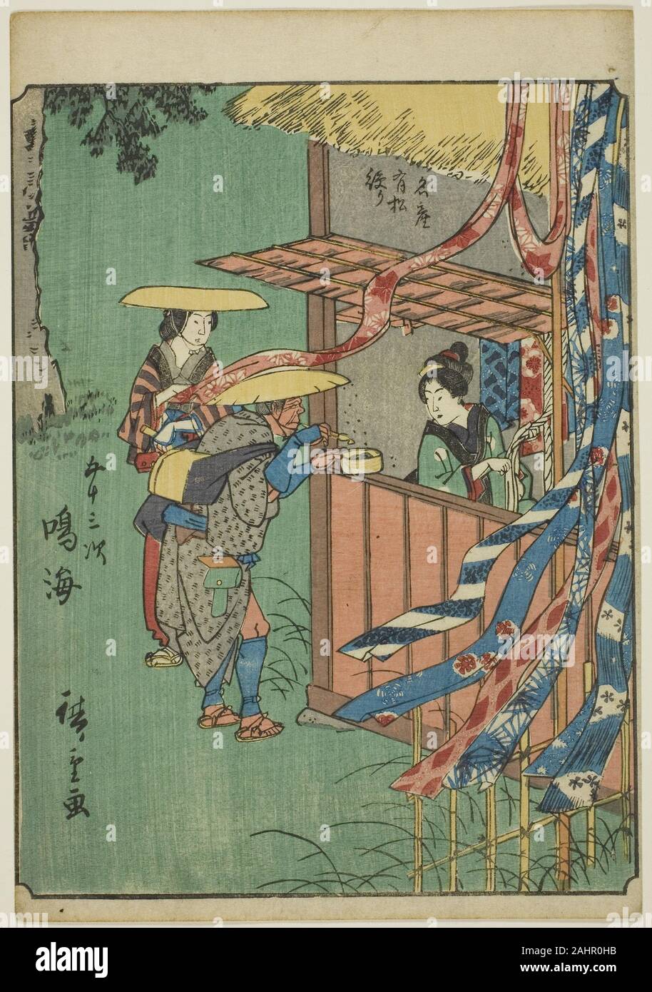 Utagawa Hiroshige. Narumi, from the series Fifty-three Stations [of the ...