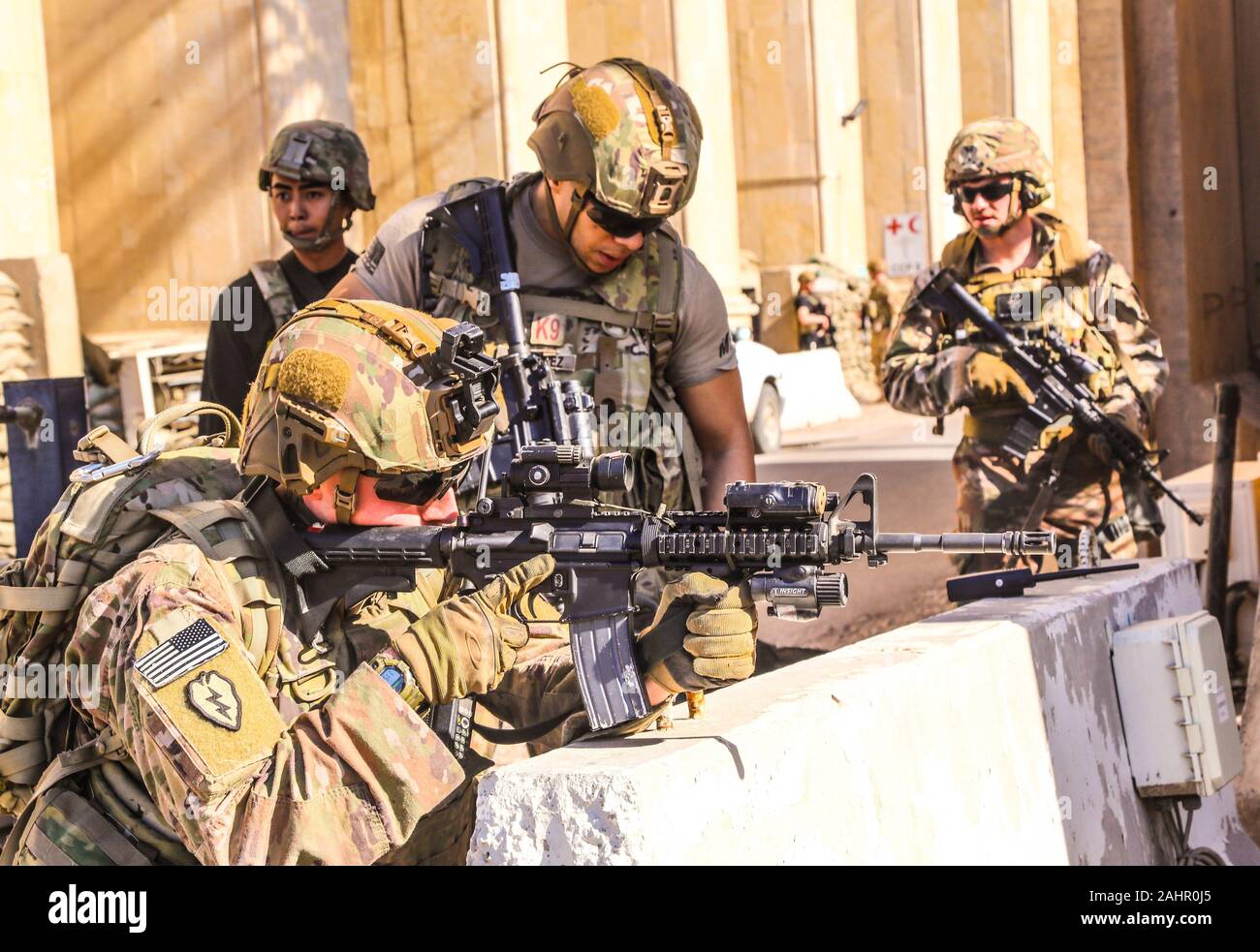 Baghdad, Iraq. 31st Dec, 2019. U.S. Army Soldiers from 1st Brigade ...
