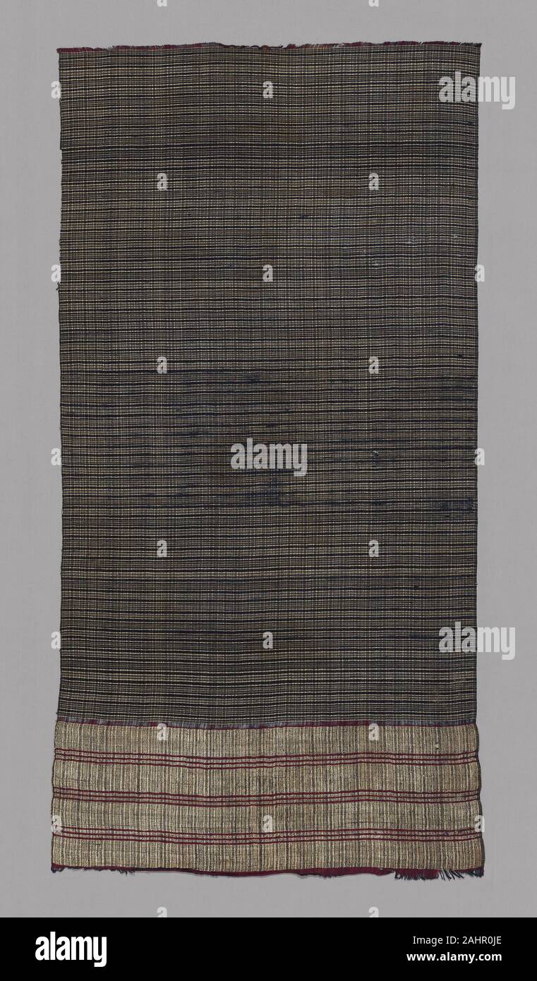 Ceremonial Textile. 1801–1900. Bali. Cotton, silk, and gold-leaf-over ...