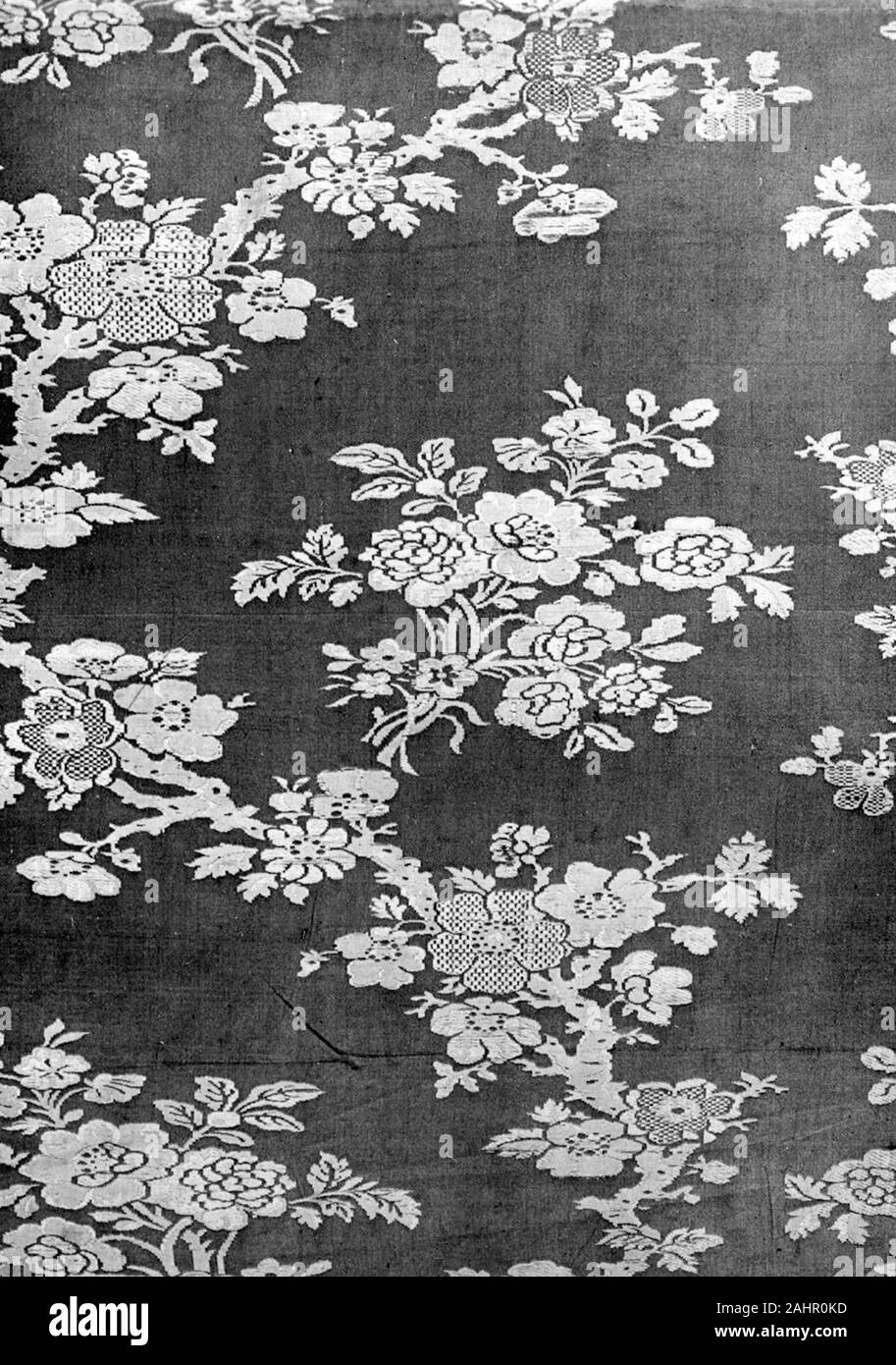 Panel. 1725–1775. France. Satin, fancy compound Stock Photo - Alamy