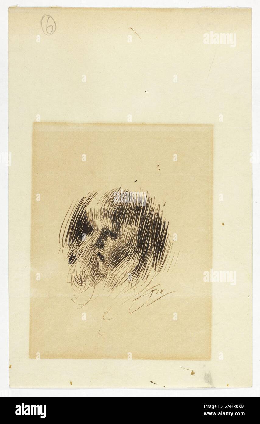 Anders Zorn. Head of a Girl. 1880–1920. Sweden. Pen and ink drawing on ...