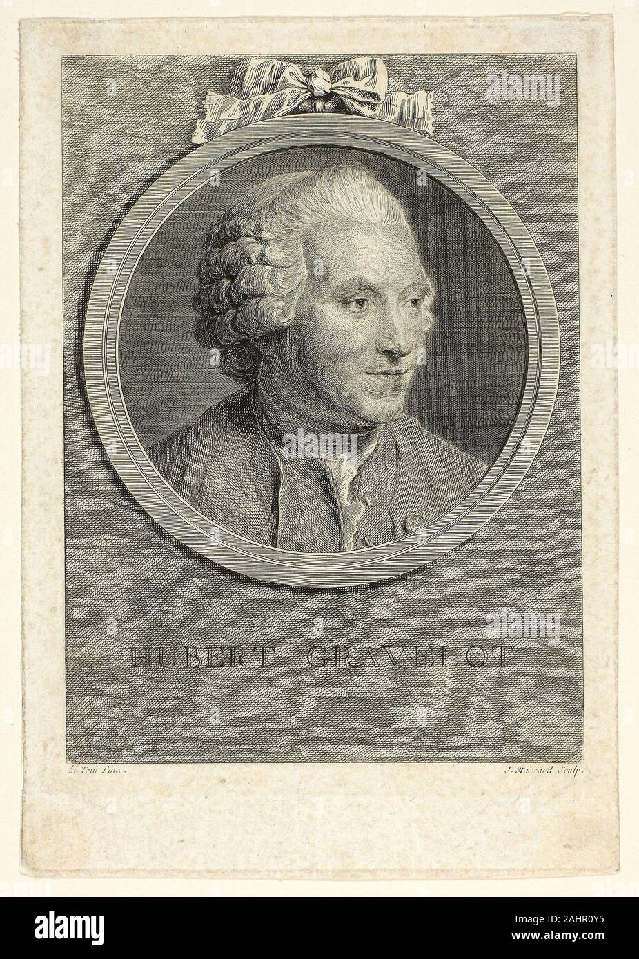 Jean Massard. Portrait of Hubert Gravelot. 1760–1822. France. Engraving ...