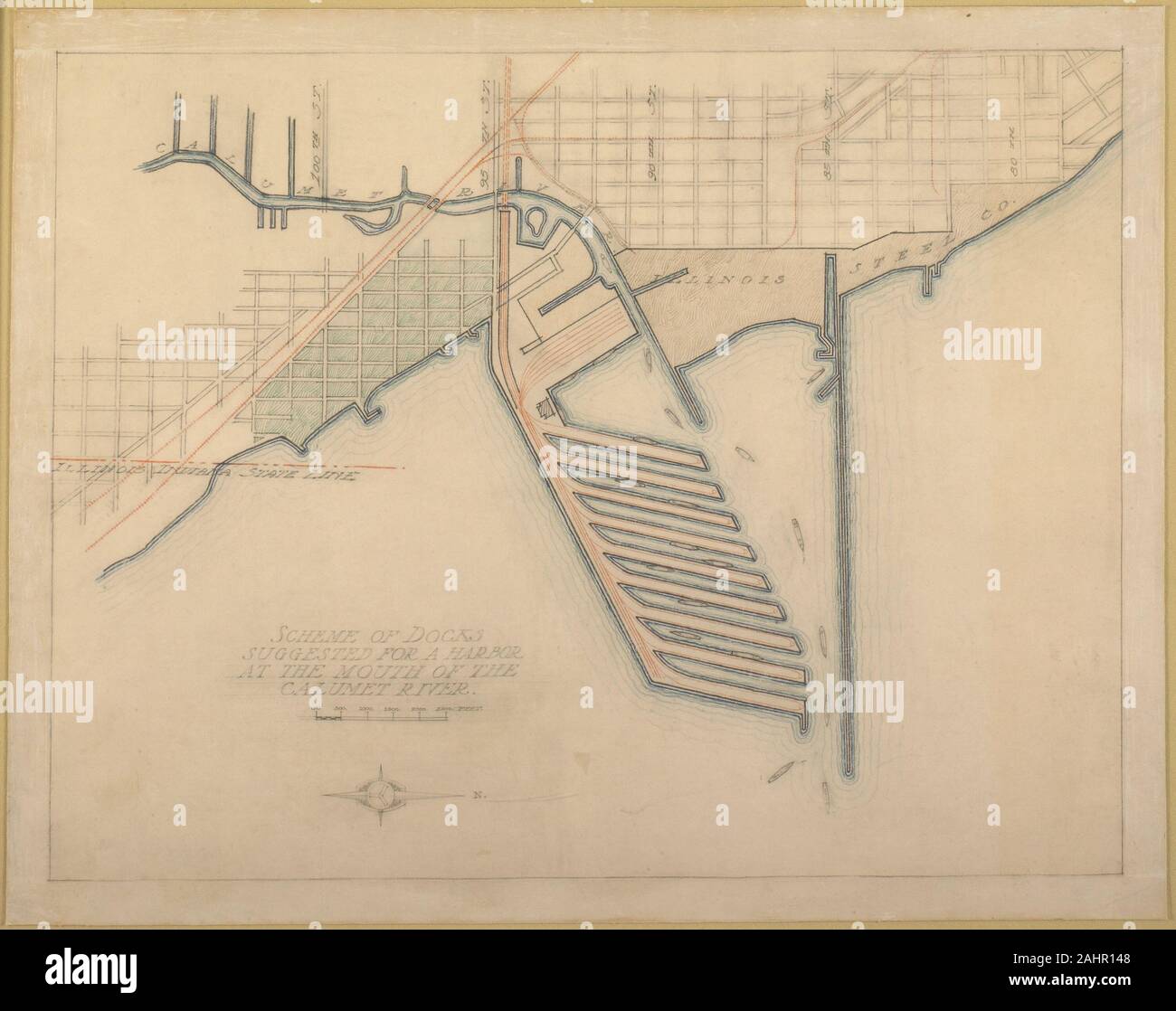 Daniel Hudson Burnham (Architect). Plate 72 from The Plan of Chicago ...