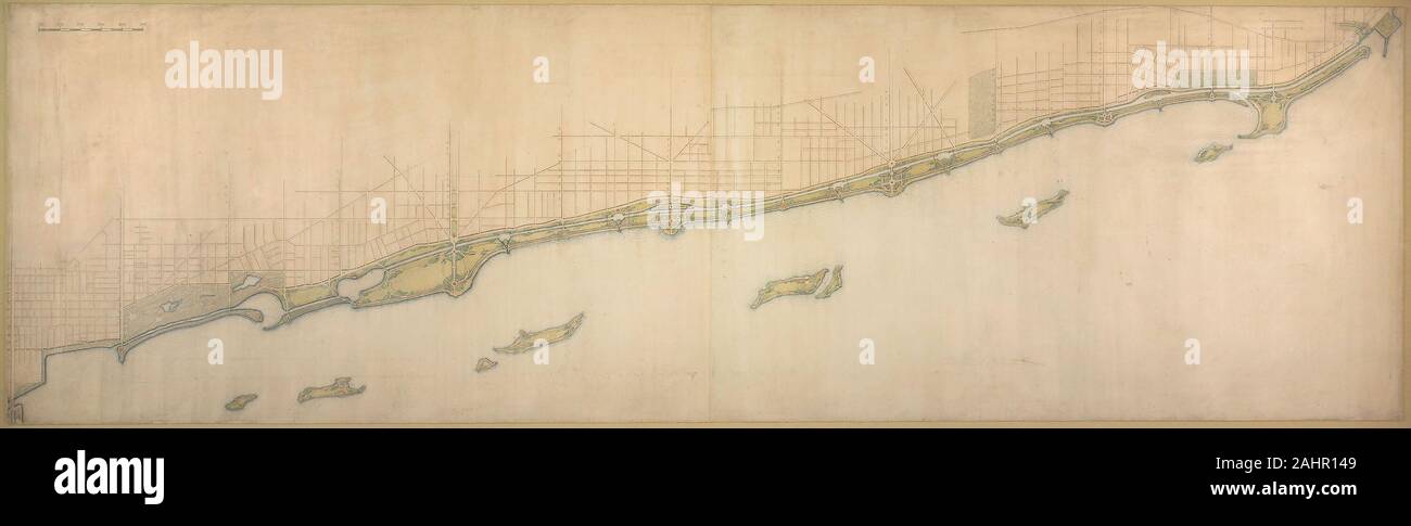 Daniel Hudson Burnham (Architect). Plate 50 B from Plan of Chicago 1909 ...