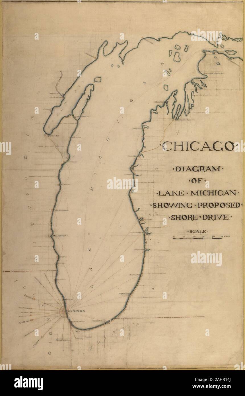 Daniel Hudson Burnham (Architect). Plate 35 from Plan of Chicago 1909 ...