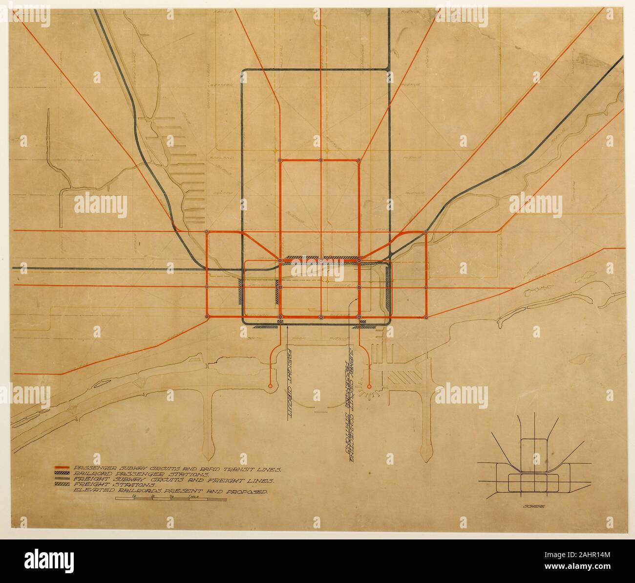 Daniel Hudson Burnham (Architect). Plate 75 from The Plan of Chicago ...