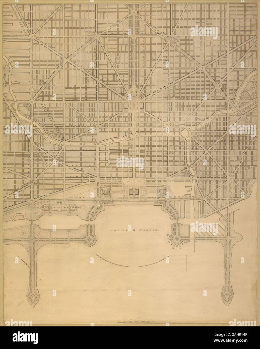Daniel Hudson Burnham (Architect). Plate 110 from The Plan of Chicago ...
