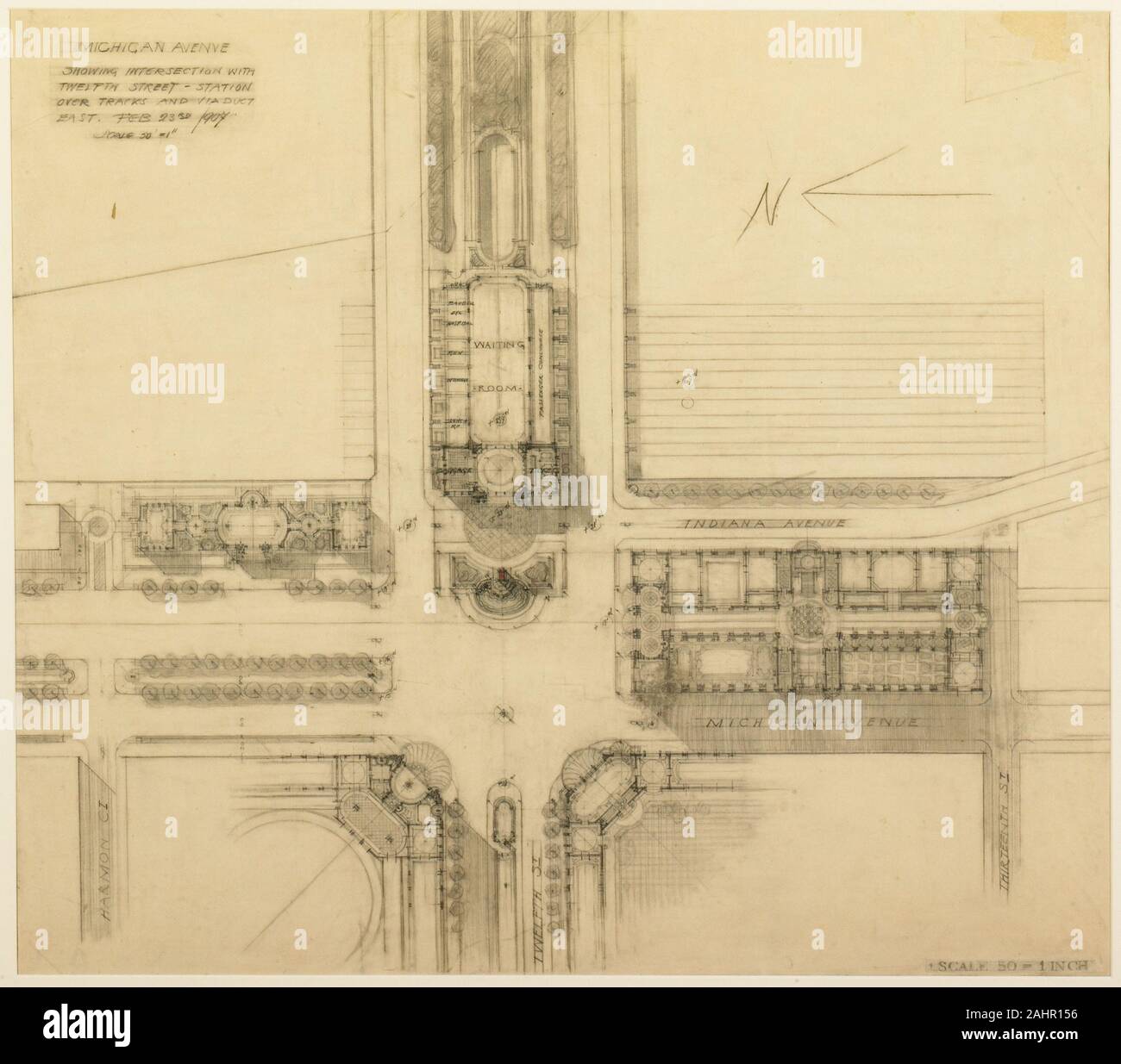 Daniel Hudson Burnham (Architect). Plate 119 from The Plan of Chicago ...