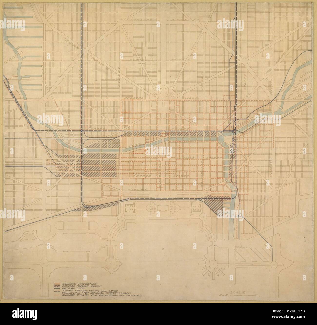 Daniel Hudson Burnham (Architect). Plate 74 from The Plan of Chicago ...
