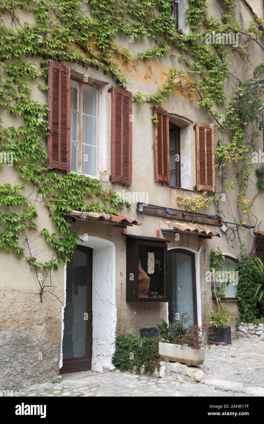 Haut de Cagnes, Medieval Village, Cagnes sur Mer, Cote d Azur, Provence ...