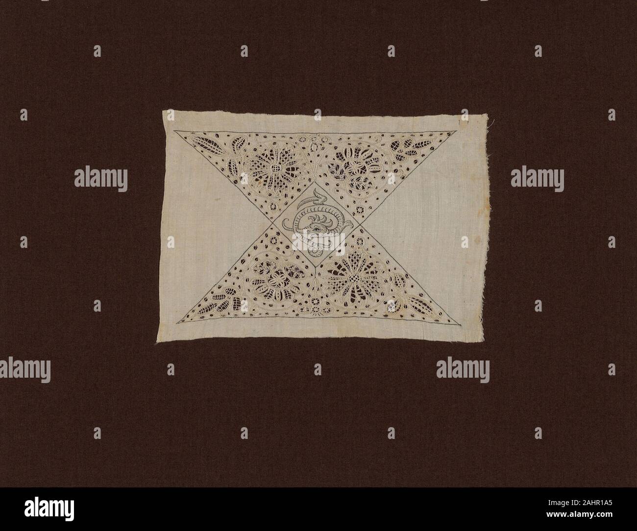 Insertion from a Table Cloth. 1601–1625. England. Linen, plain weave ...