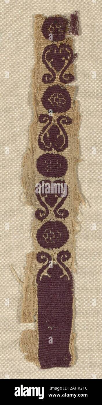 Coptic. Fragment. 301 AD–500 AD. Egypt. Linen and wool, slit tapestry ...