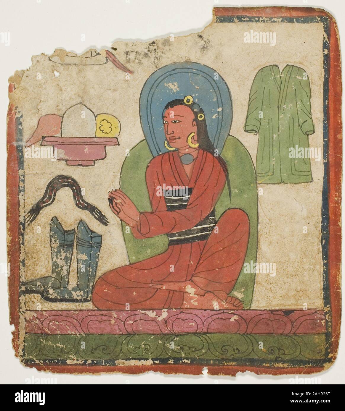 Image from a Set of Initiation Cards (Tsakali). 1301–1500. Tibet. Ink ...