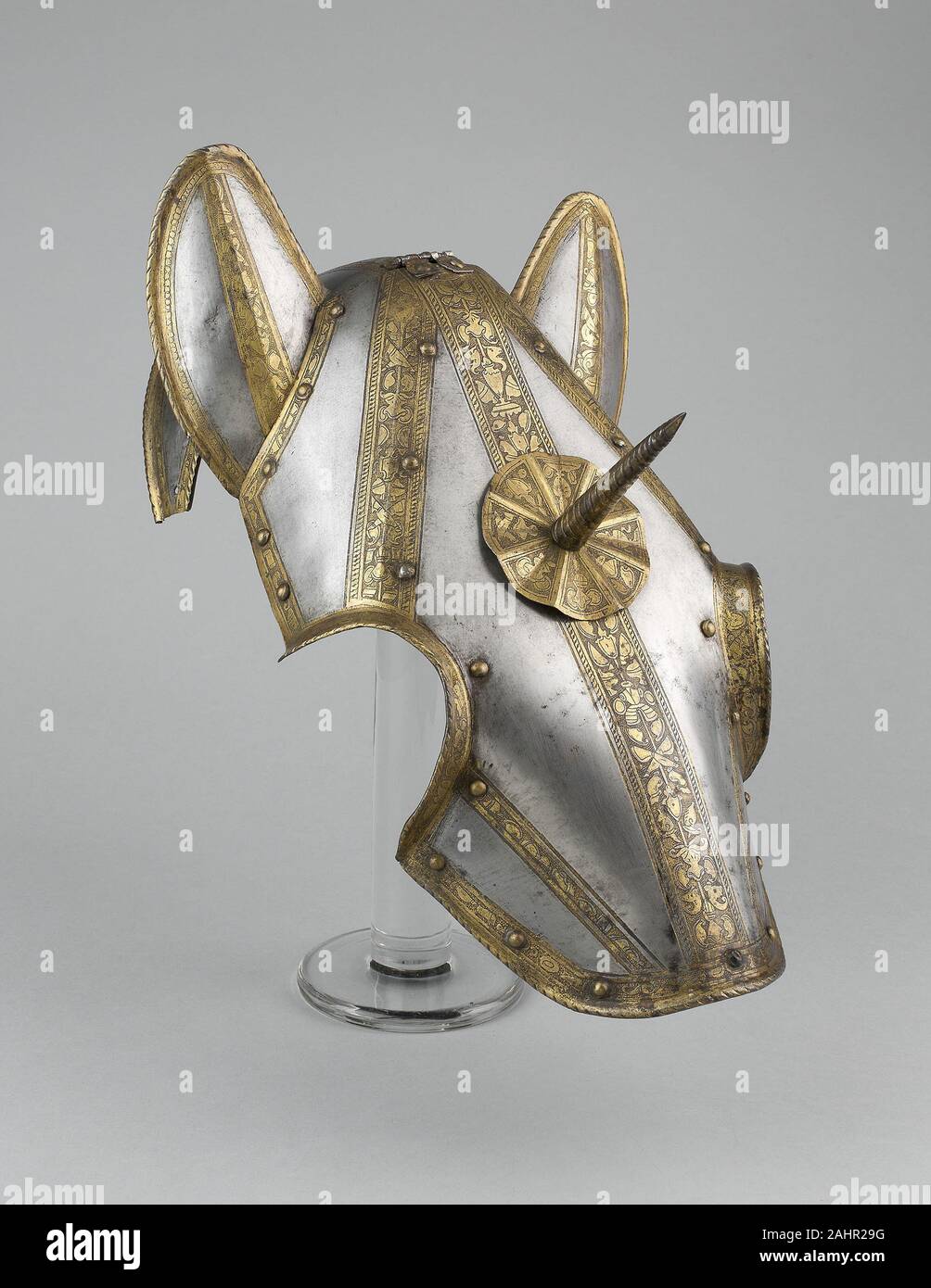 Shaffron. 1550–1600. Italy. Steel with gilding Chivalry—with its ...