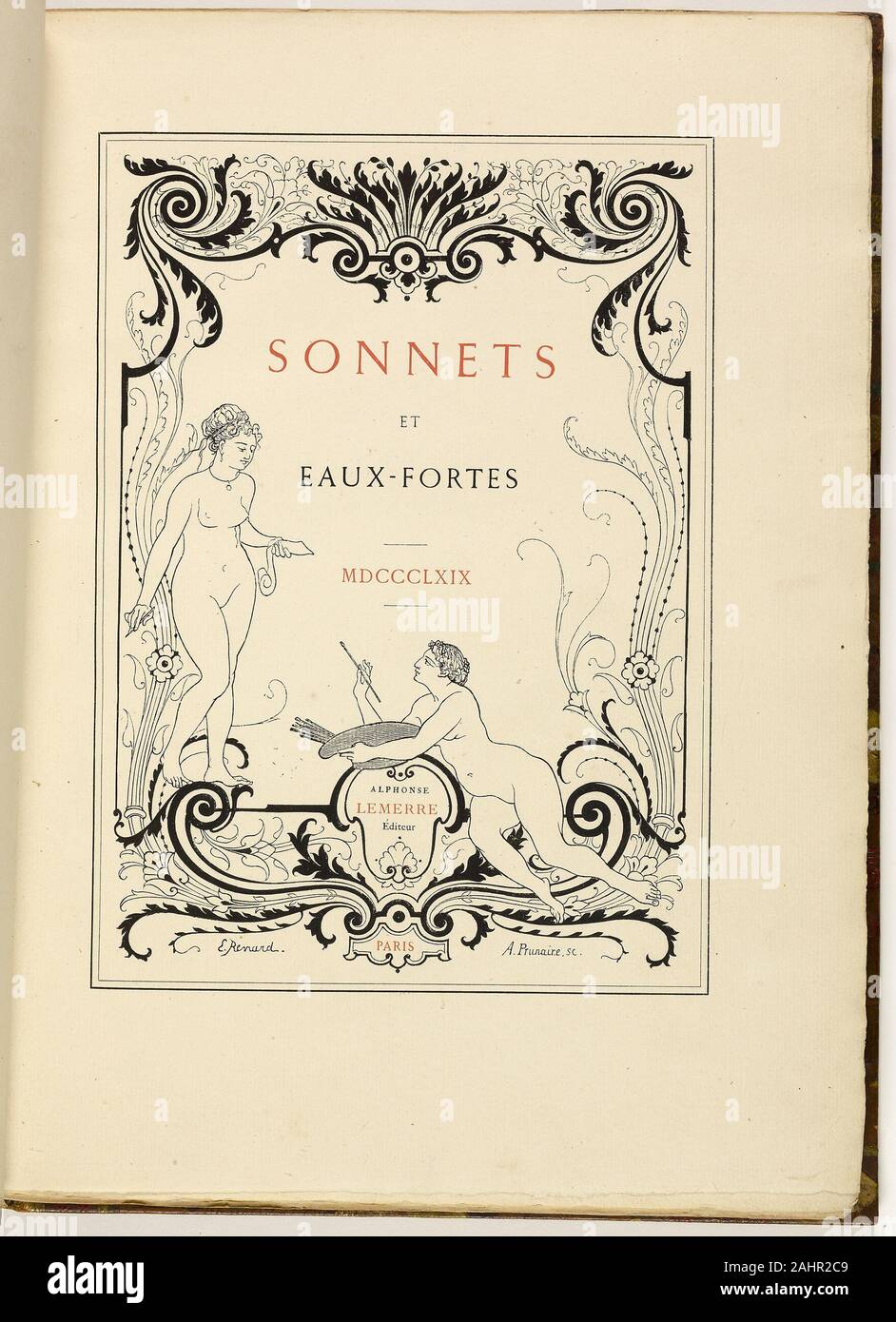 Jean Baptiste Camille Corot. Sonnets et eaux-fortes. 1869. France. Book ...