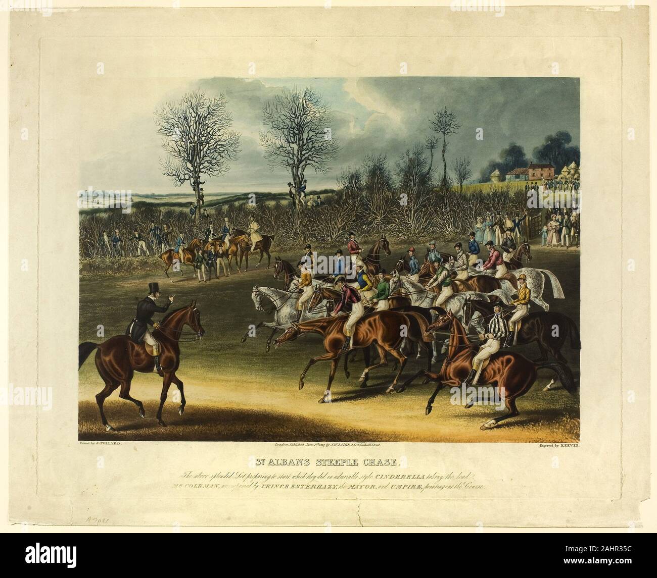 Reeves. Saint Albans Steeplechase. 1837. England. Aquatint on paper ...