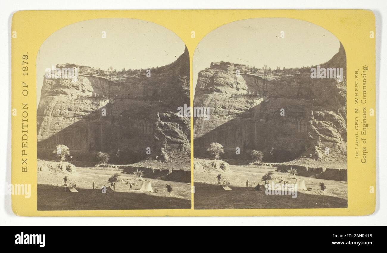 Timothy O'Sullivan. Circle Walls, Cañon de Chelle. Here the Cañon bends ...