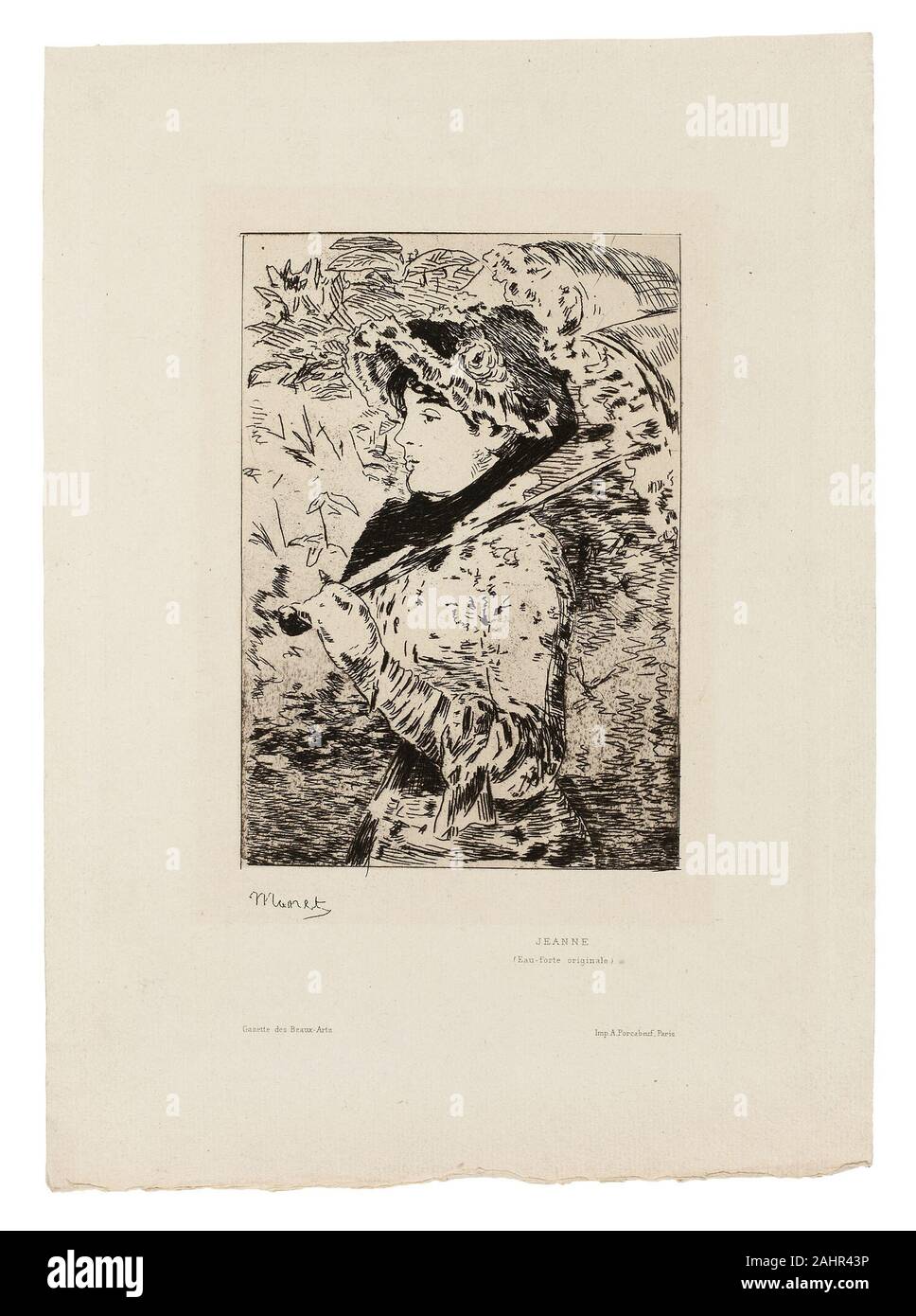 Édouard Manet. Jeanne (Spring). 1902. France. Etching and foul-biting ...
