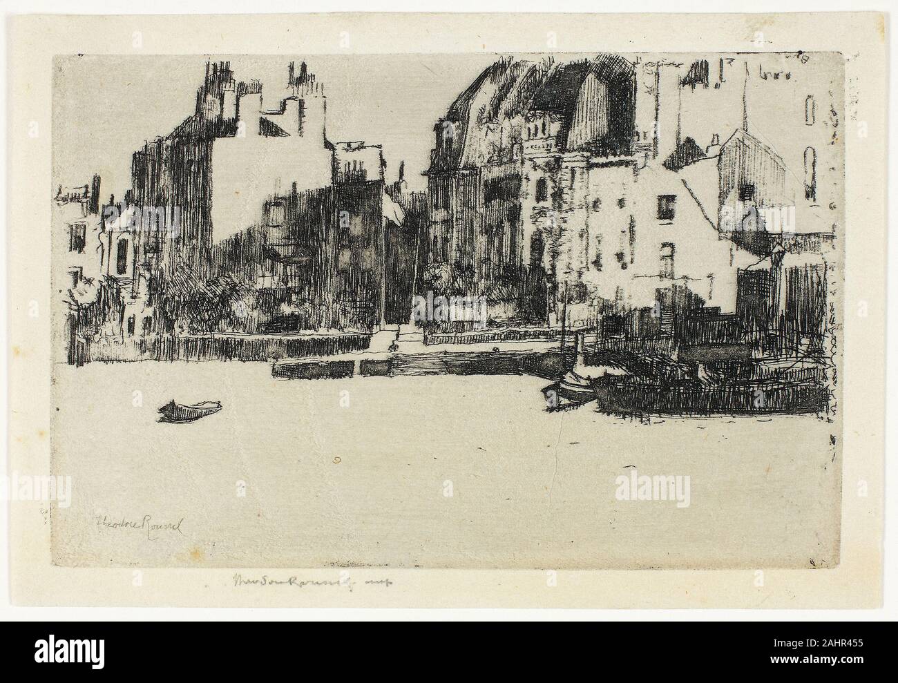 Theodore Roussel. Chelsea Palaces (Black and White Version). 1888–1889 ...