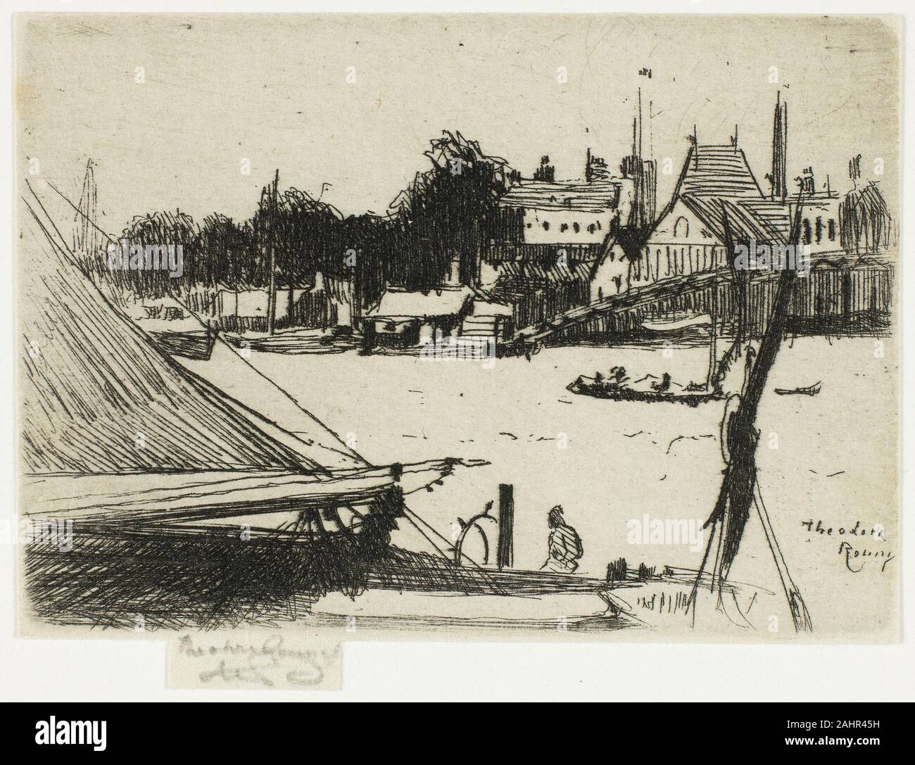 Theodore Roussel. Battersea from Chelsea. 1888–1889. England. Etching ...