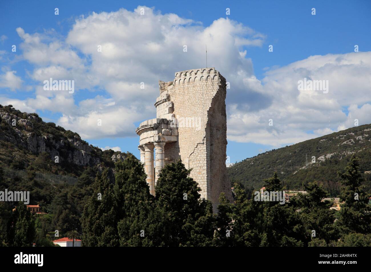 Roman Monument Trophy of Augustus or Trophy of the Alpes, La Turbie ...