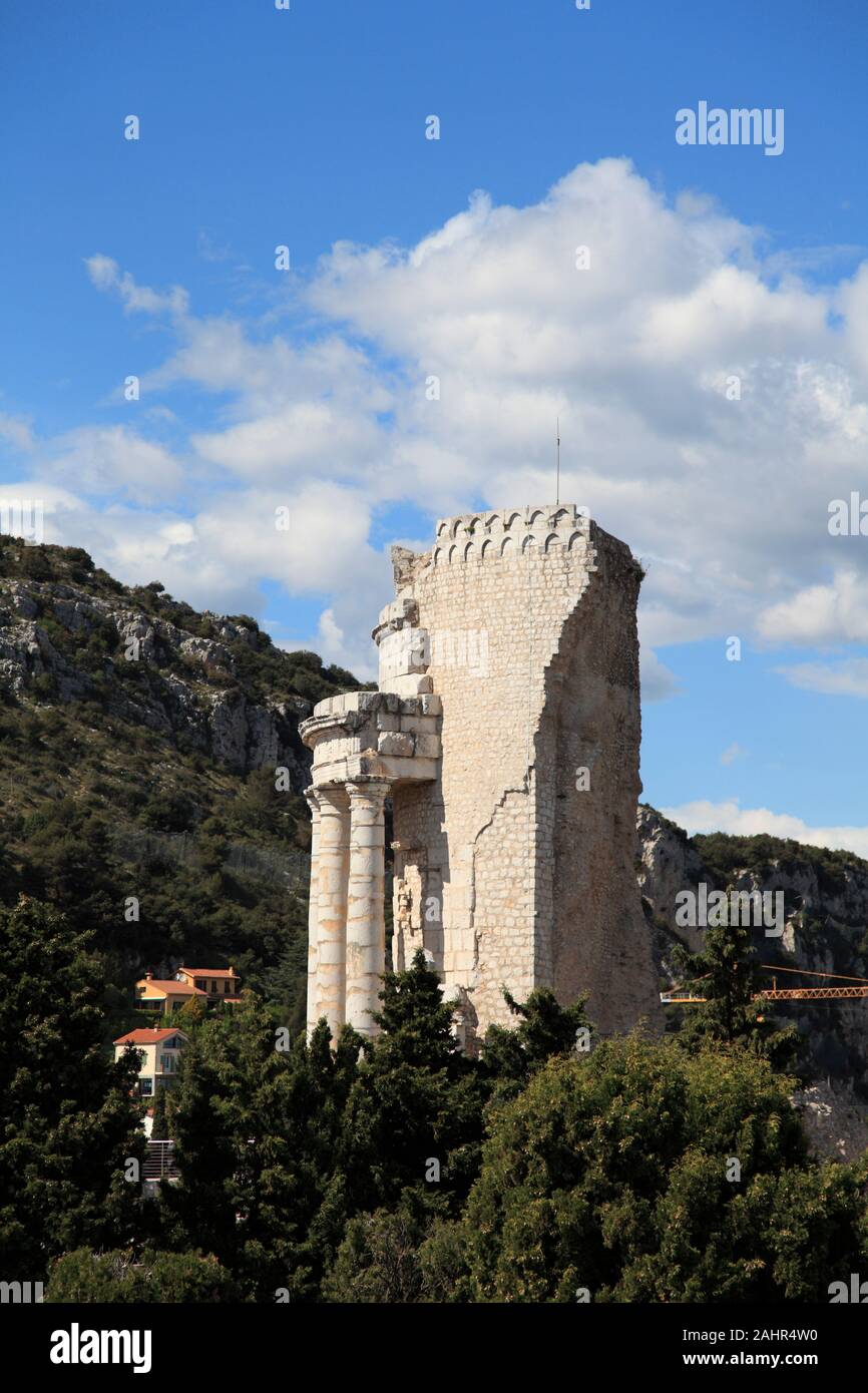 Roman Monument Trophy of Augustus or Trophy of the Alpes, La Turbie ...