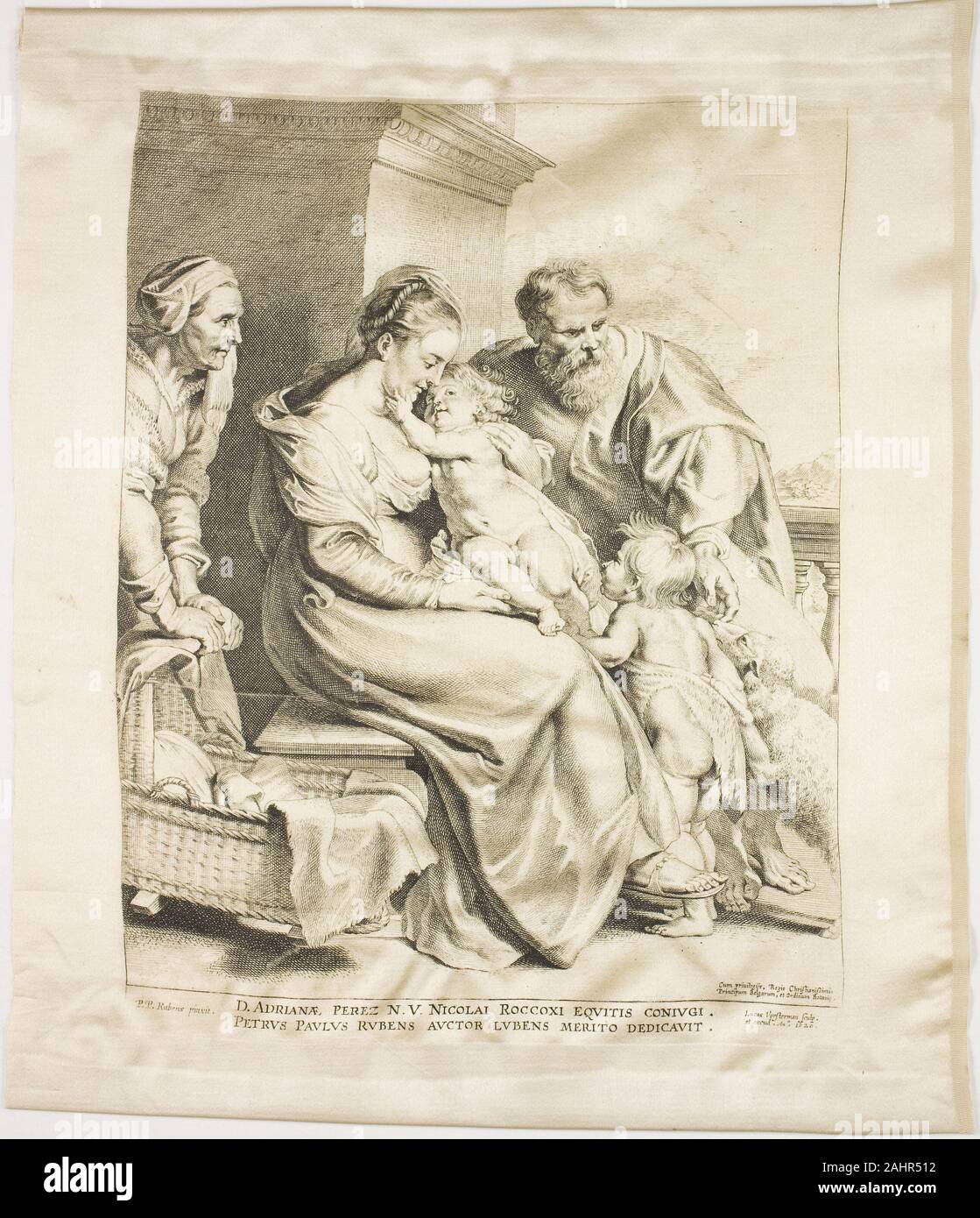 Lucas Emil Vorsterman. The Holy Family with Saint John and Saint ...