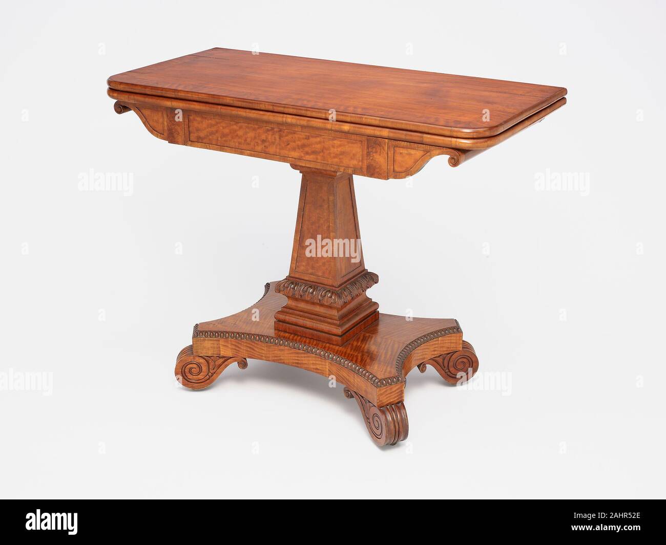 Isaac Vose & Son. Card Table. 1819–1825. United States. Mahogany ...