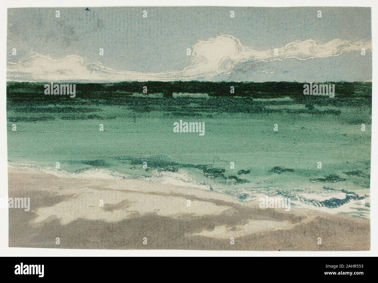 Theodore Roussel. The Sea at Bognor. 1895. France. Color soft ground ...