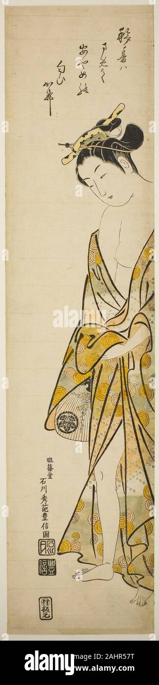 Ishikawa Toyonobu. Young Woman after a Bath. 1740–1750. Japan. Hand ...
