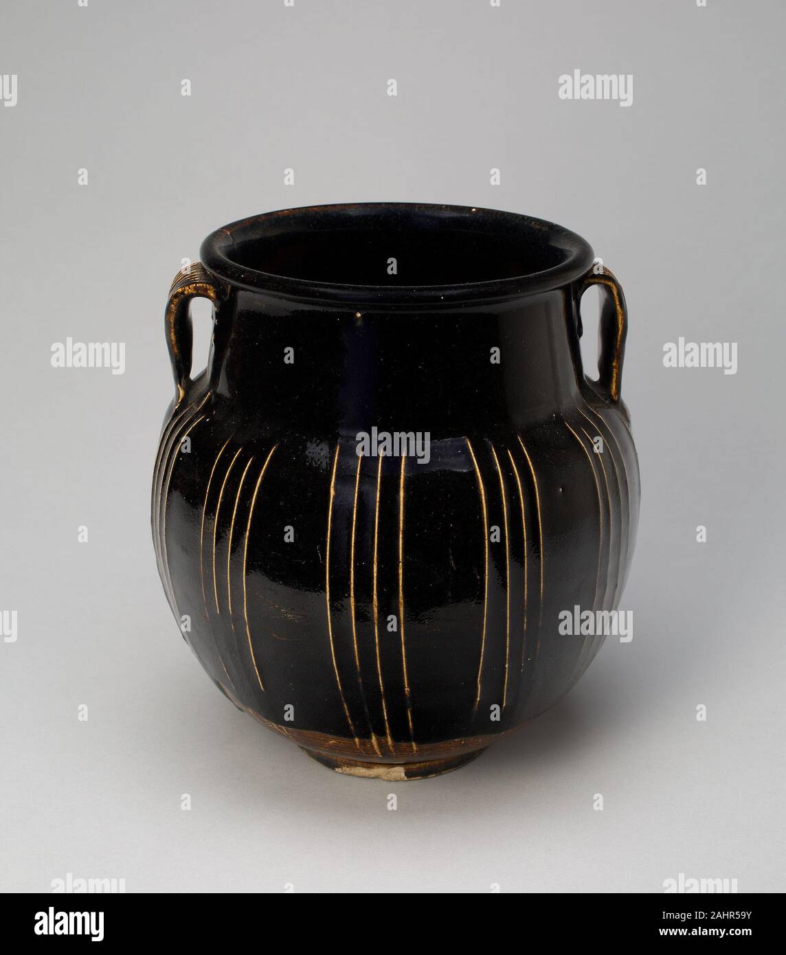 Ovoid Jar with Vertical Ribs and Two-Loop Handles. 1100–1234. China ...