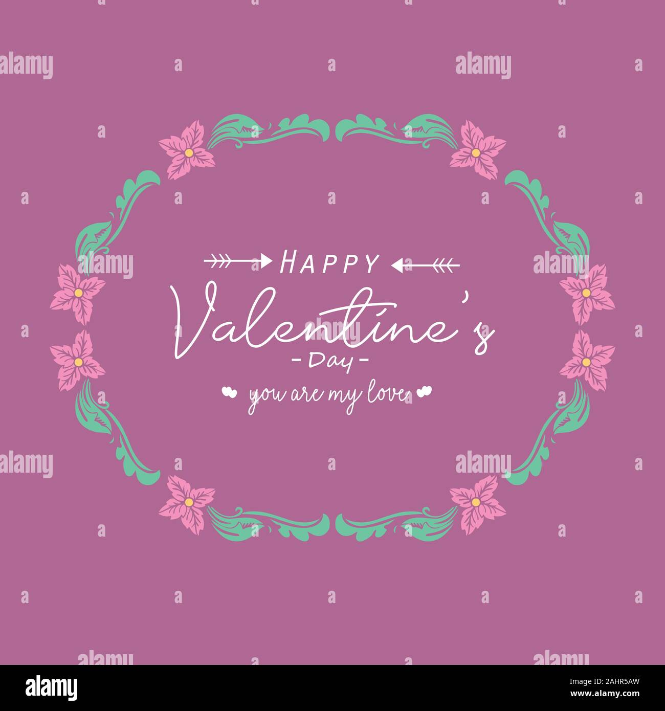 Elegant happy valentine invitation card design, with unique pattern ...