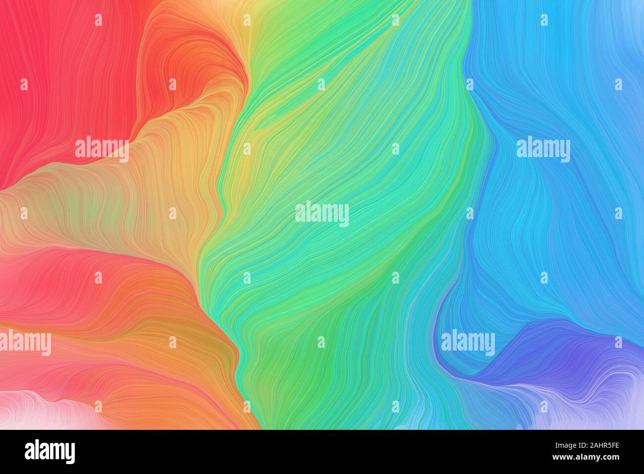 bright colors curvy background design with medium turquoise, salmon and ...