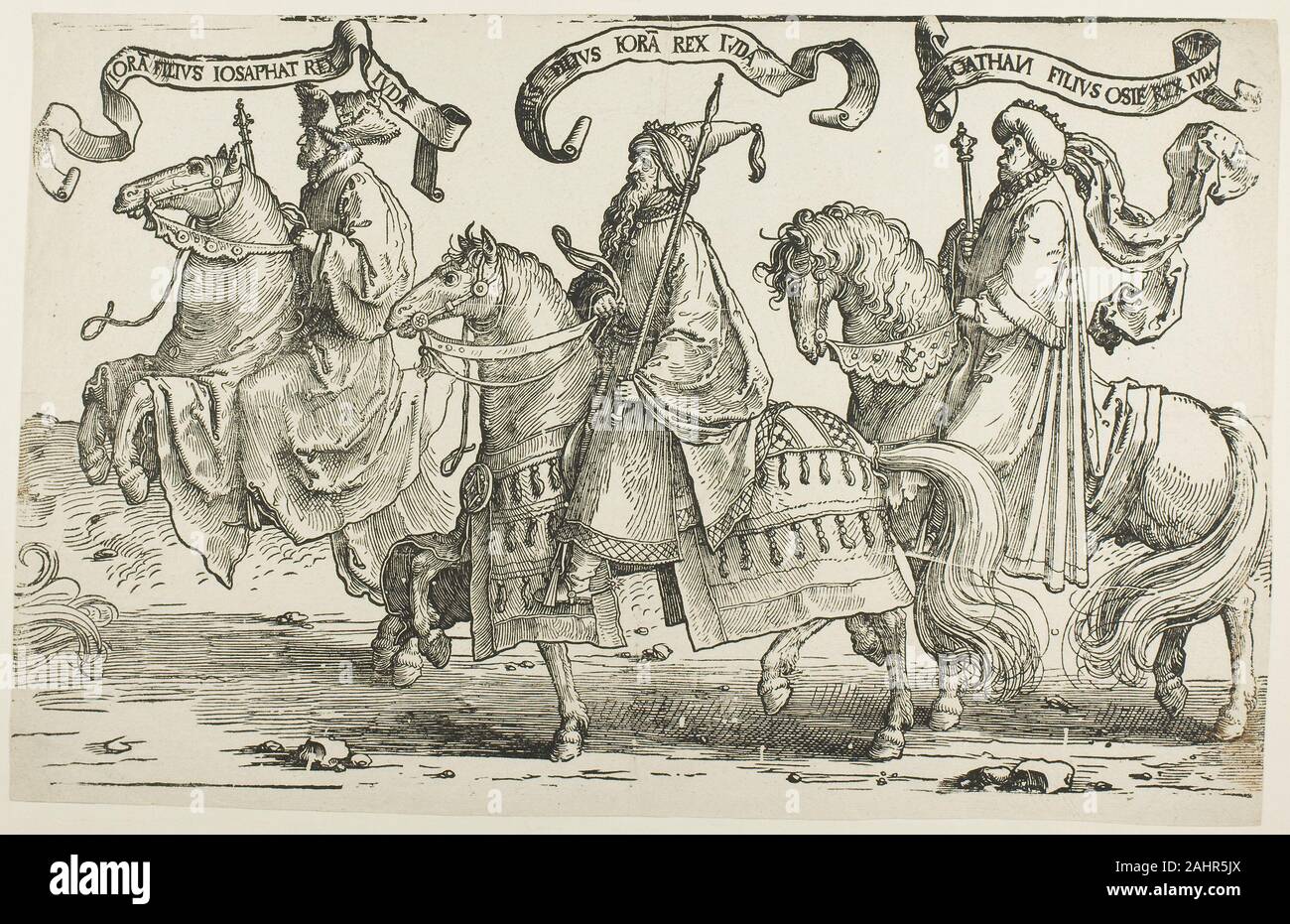 Lucas van Leyden. Jehoram, Uzziah, Jotham, plate three, from The Twelve ...