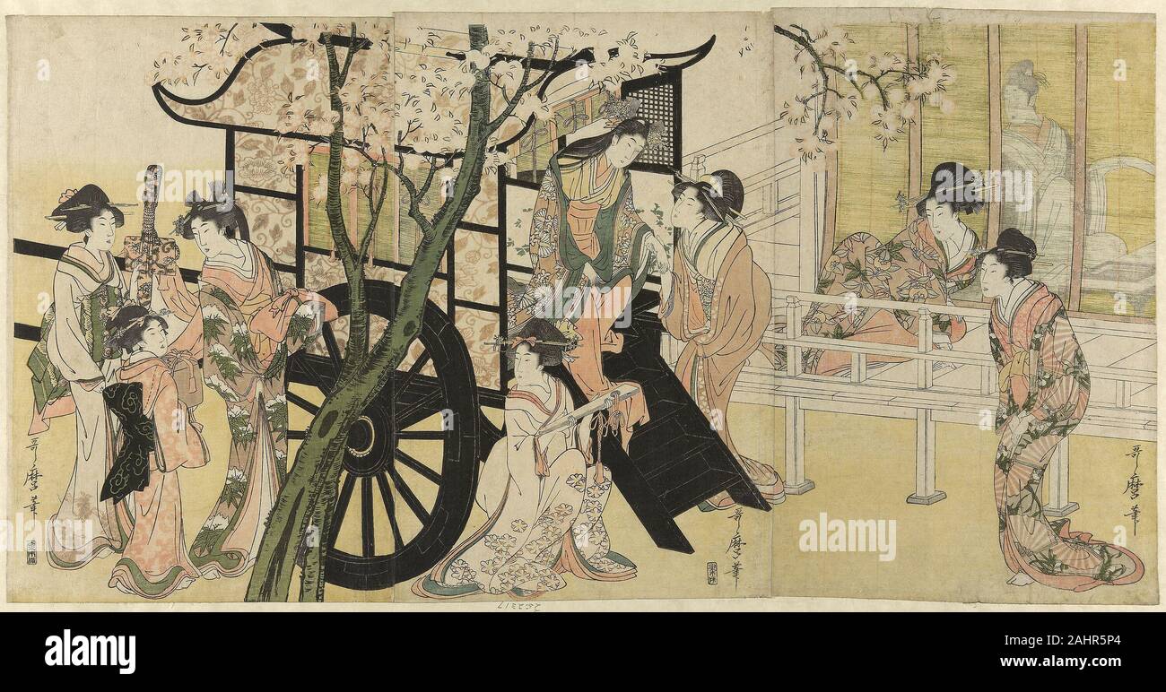 Kitagawa Utamaro. An Imperial Carriage. 1796–1809. Japan. Color ...