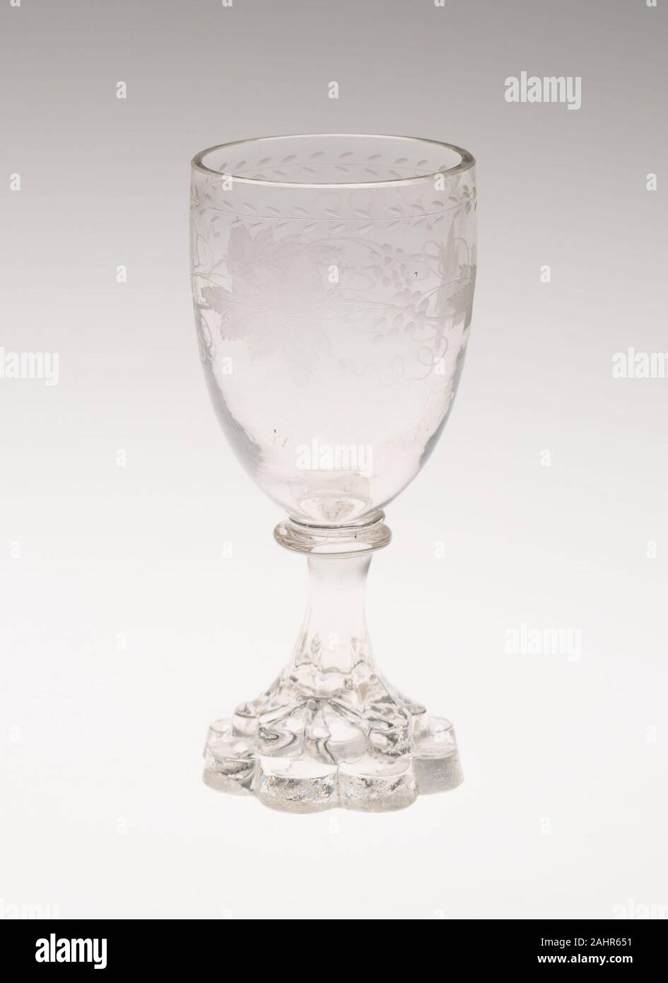 Wine Glass. 1800–1850. England. Glass Stock Photo - Alamy