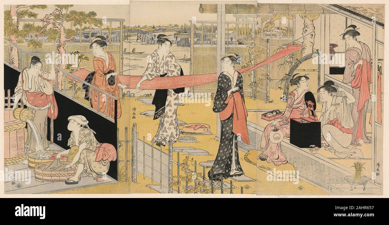 Women washing clothes japan hi-res stock photography and images - Alamy