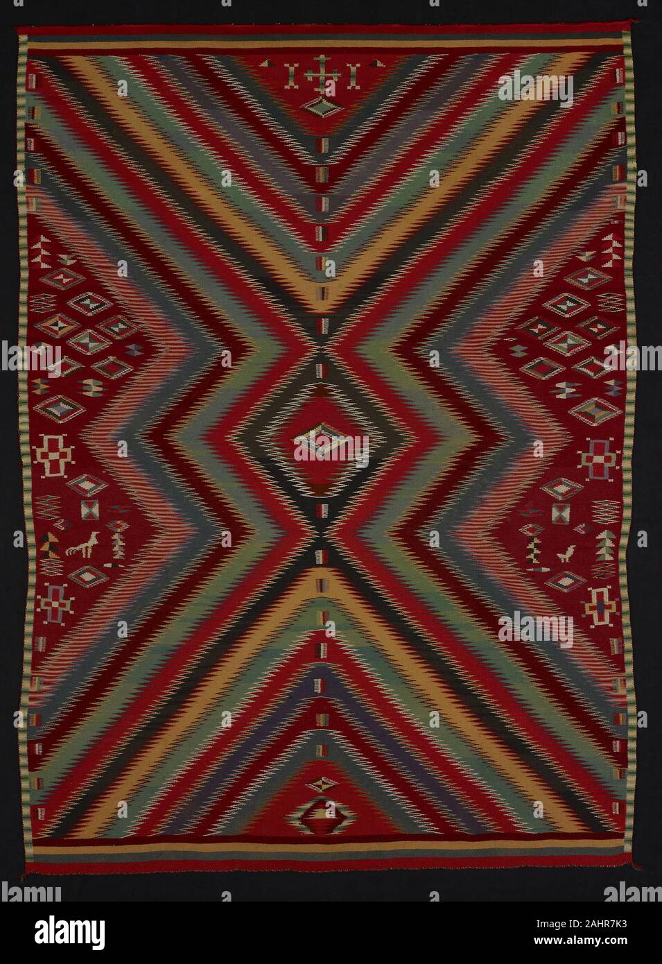 Navajo (Diné). Eye-Dazzler Weaving. 1880–1900. New Mexico. Cotton and ...