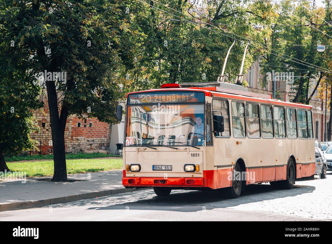 Trolley bus vilnius lithuania hi-res stock photography and images - Alamy