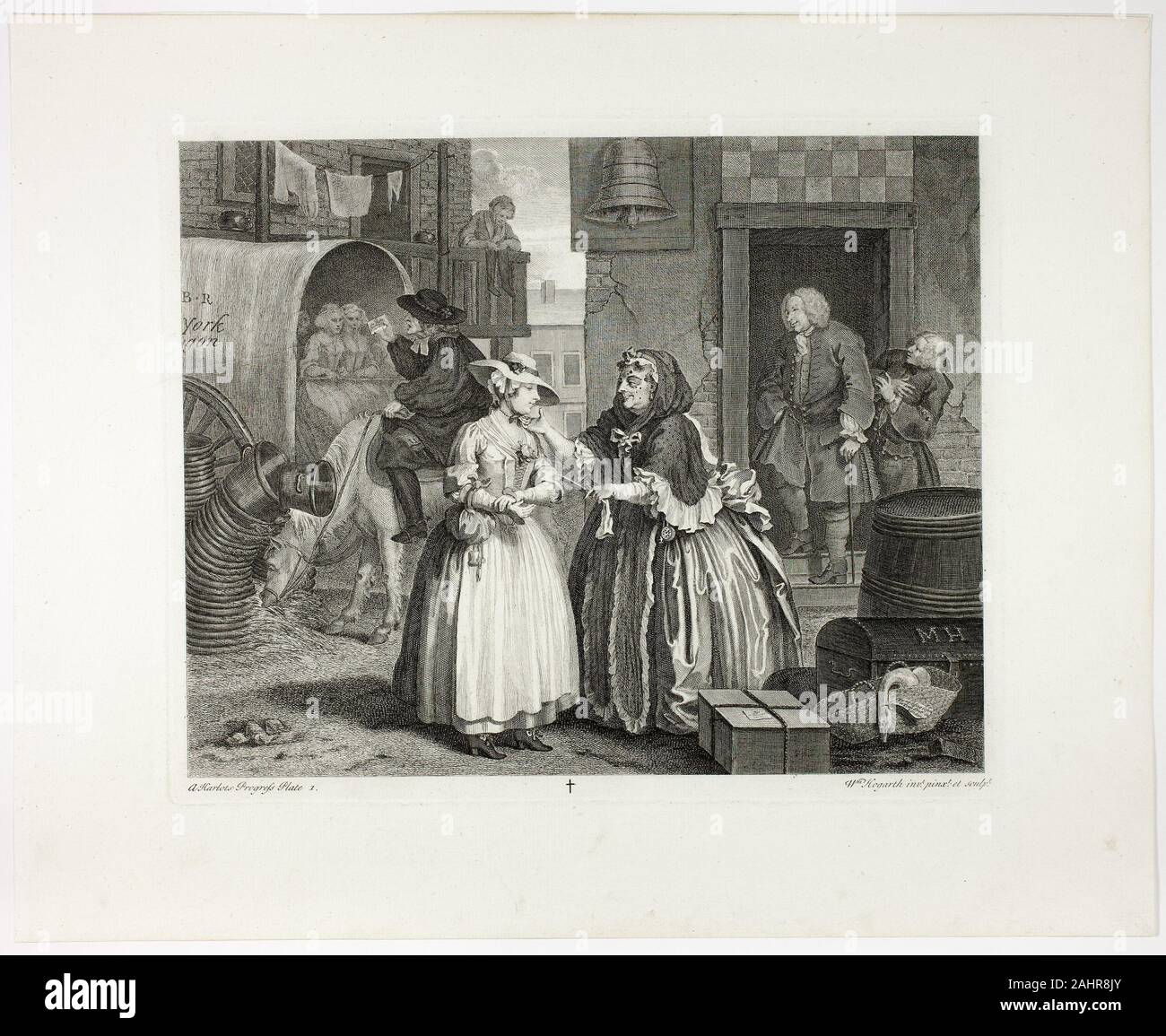 William Hogarth. Plate one, from A Harlot's Progress. 1732. England ...