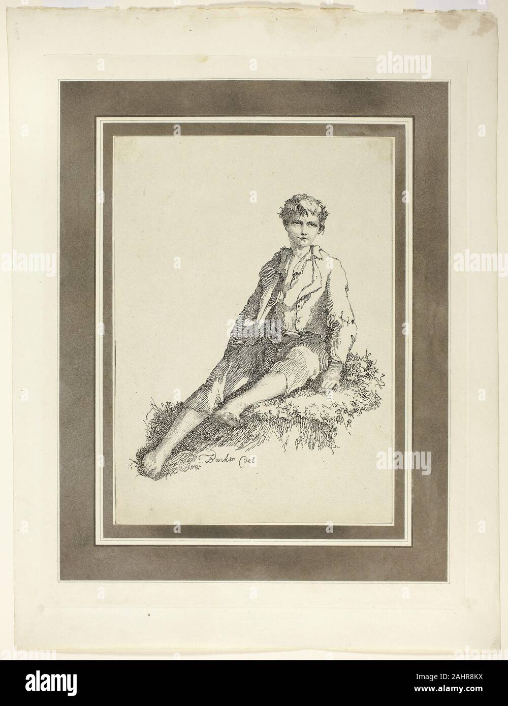 Thomas Barker. Young Boy Seated, from the first issue of Specimens of ...