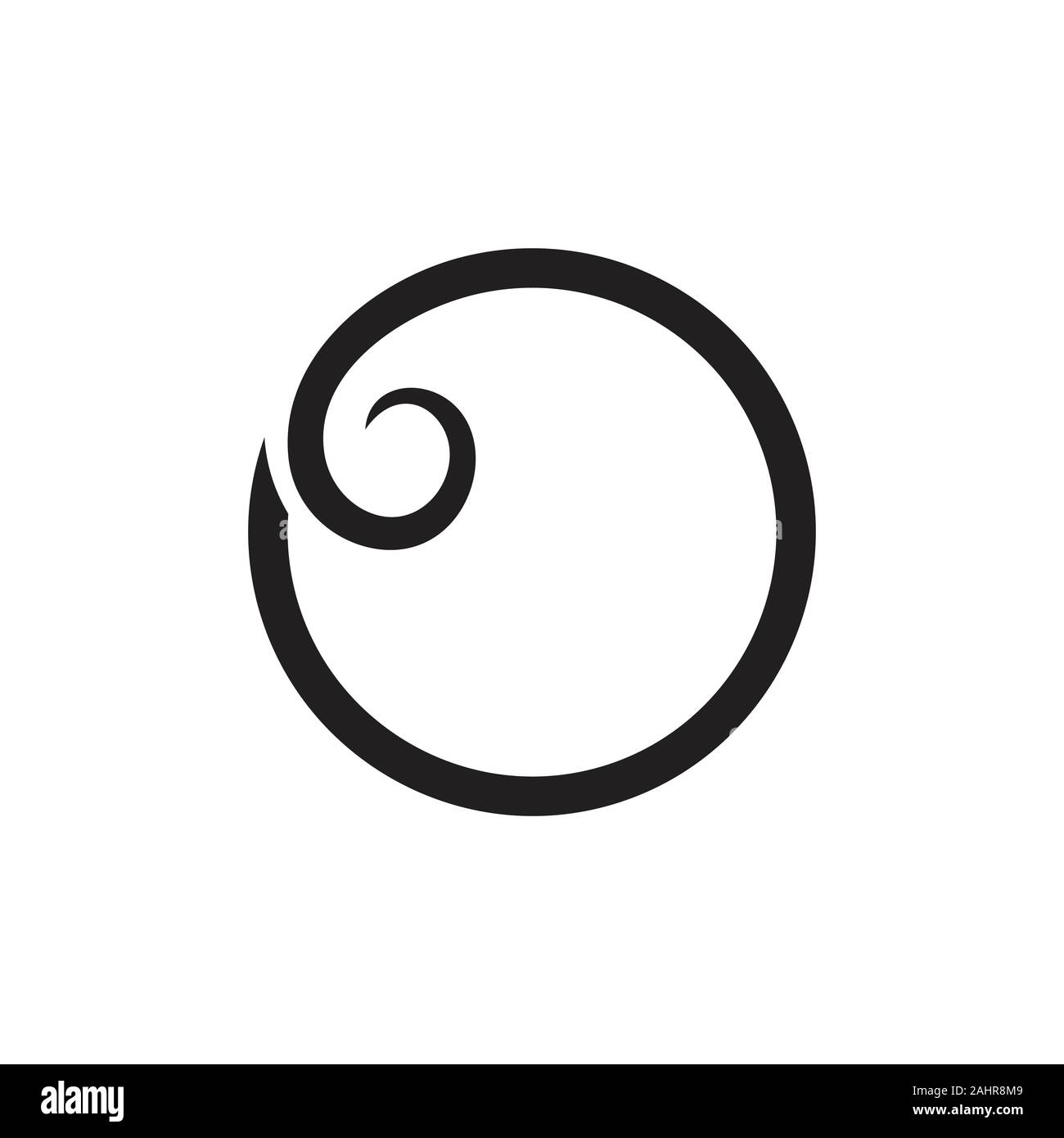 loop spiral swirl circle logo decoration vector Stock Vector Image ...