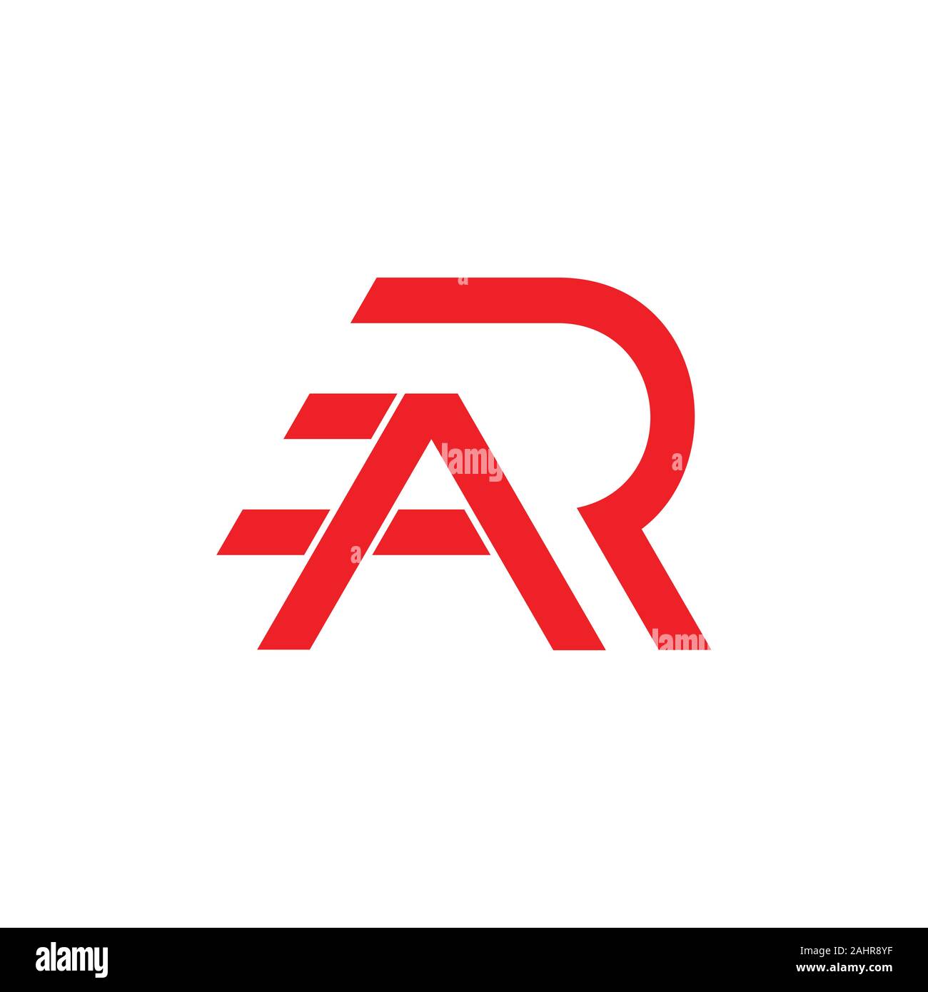 letter ar simple geometric line logo vector Stock Vector Image & Art ...