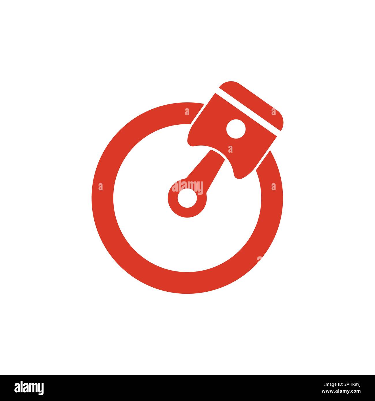 piston circle motion design geometric logo vector Stock Vector Image ...