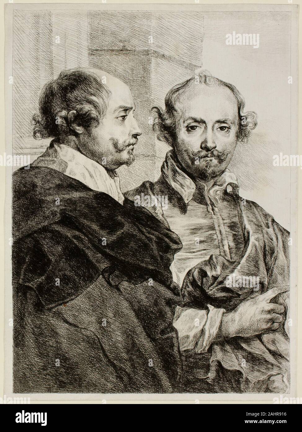 Dominique-Vivant Denon. Two Portraits of a Man in Half-Length. 1784 ...