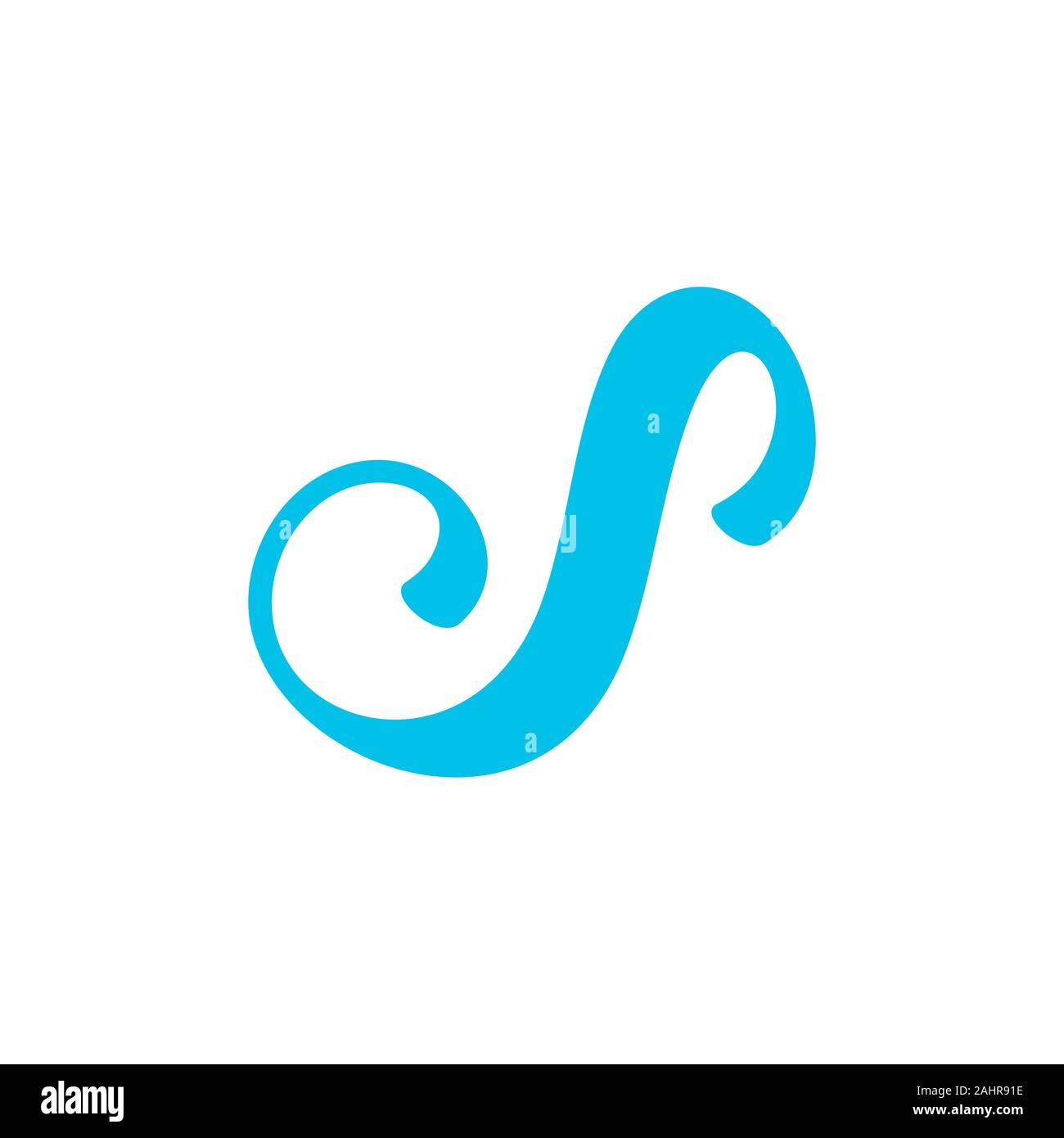 curves ribbon loop motion design logo vector Stock Vector Image & Art ...