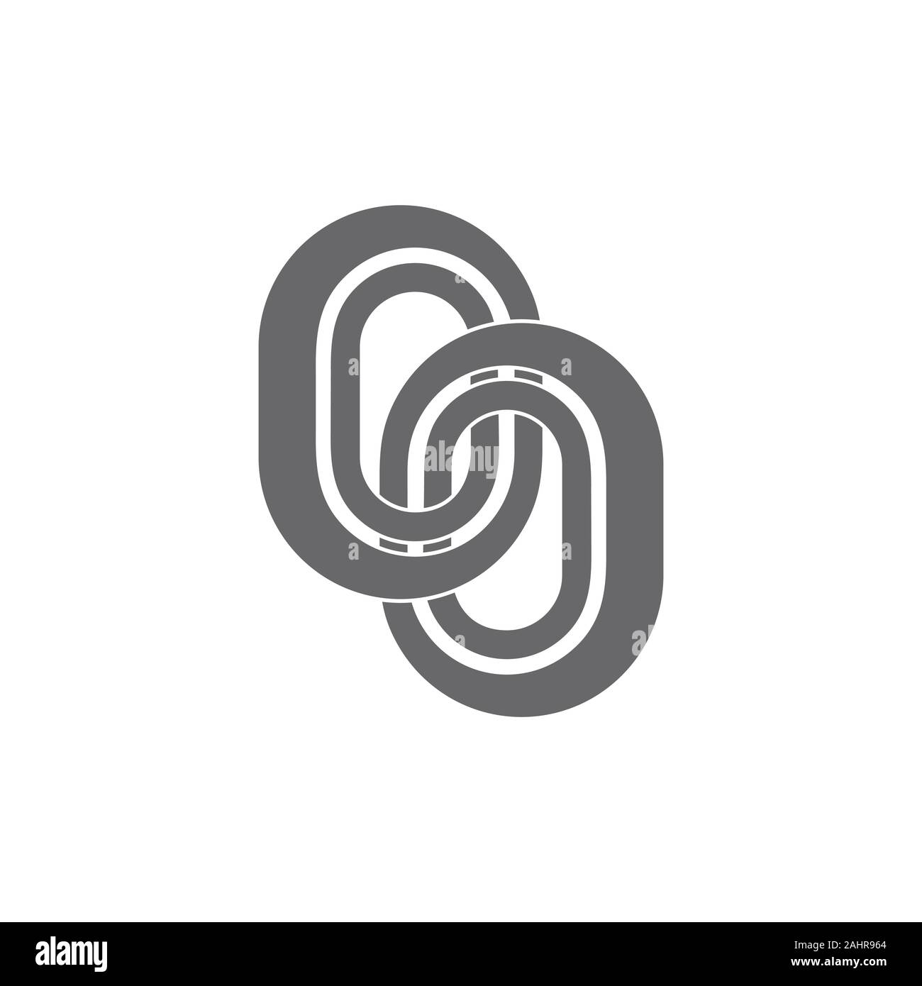 circle linked geometric oval shape logo vector Stock Vector Image & Art ...